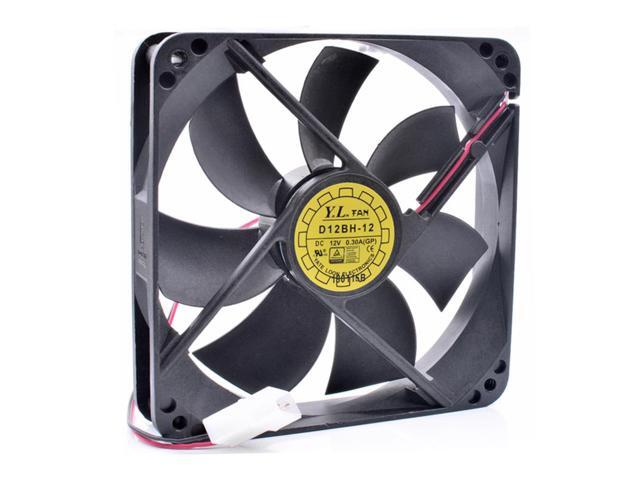 YL D12BH-12 12cm 12025 120x120x25mm 120mm 12V 0.30A double ball chassis ...