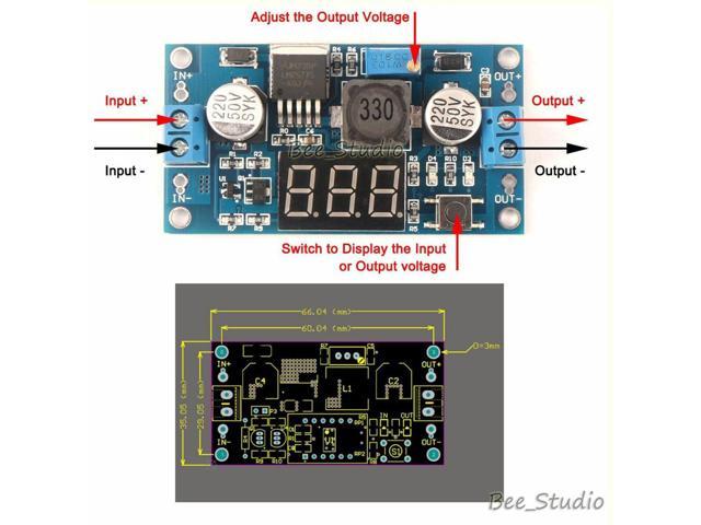 LM2577 DC-DC Boost Step up Converter DC 5V 9V 12V 15V 24V 34V to 4V-35V ...