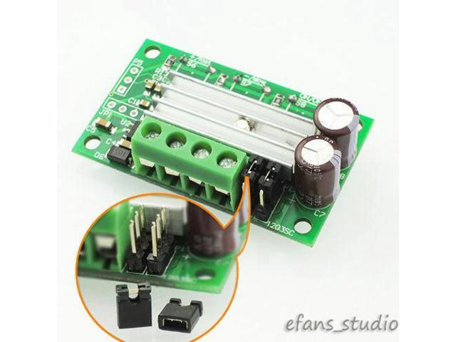 Micro DC 6V 12V 28V 2A PWM DC Motor Speed Regulator Module Fast/Slow/ON ...
