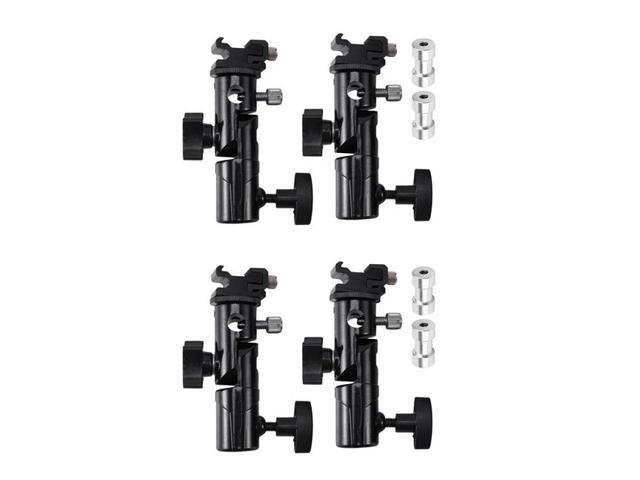 4Pack Camera Flash Speedlite Mount Swivel Light Stand Bracket With ...
