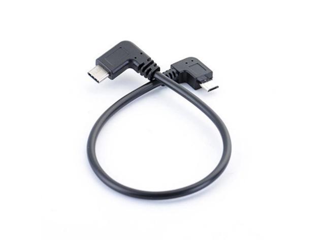 30cm Type-C 90 Degree to Micro USB 90 Degree OTG Cable Android Phone ...