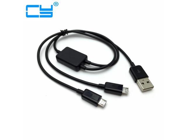 Dual Micro USB Splitter Charge Cable USB Male to 2 Micro USB Splitter ...