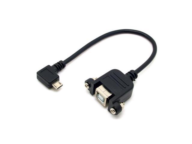 Micro USB to USB Type B Cable Micro USB 90 Degree Left Angled 5pin Male ...