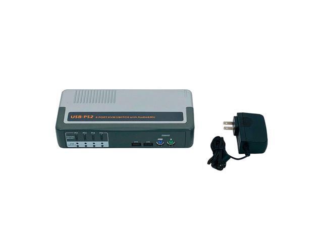 Refurbished: Linkskey LKV-248AUSK 4-port USB VGA Kvm Switch with Audio ...