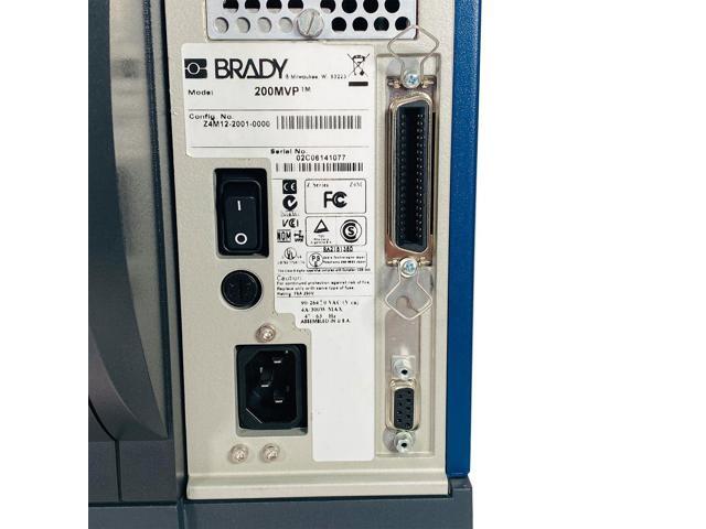 Refurbished: Brady 200MVP Plus Thermal Transfer Label Printer Serial ...