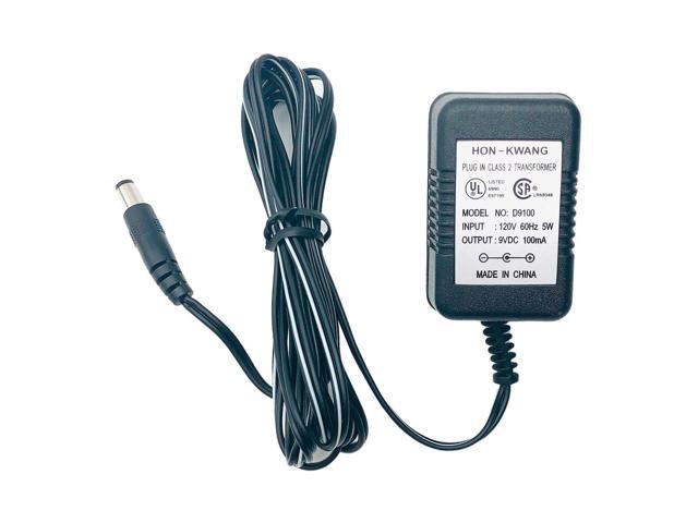 Refurbished: Genuine Hon-Kwang D9100 Adapter 9V 0.1A 5.5x2.1mm Plug In ...