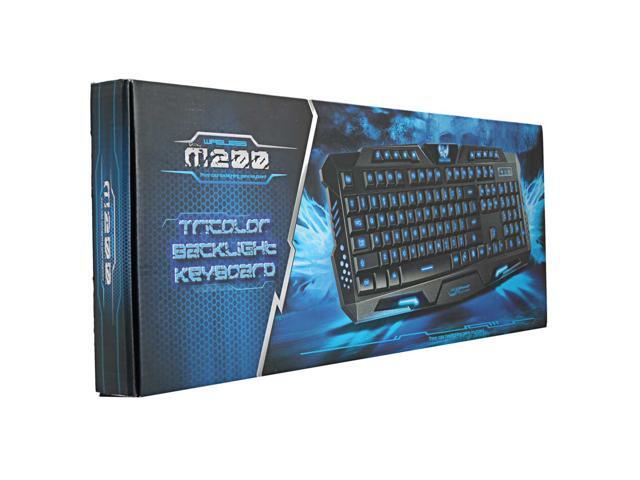 114-Key Gaming Keyboard LED Backlit Wired USB Gaming Keyboard with ...