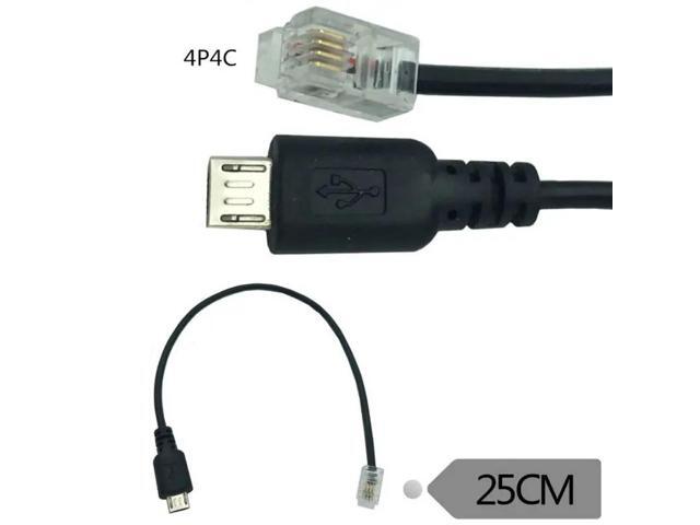 Extension Cable Adapter USB micro Male to RJ9 4P4C male Converter Wire ...