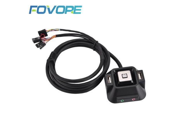 Desktop Power Switch 1.2m Computer PC Power Supply on/off Reset Button ...