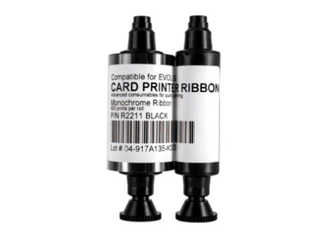Compatible Black Ribbon 600 Prints For Evolis Tattoo R2211 Barcode ...