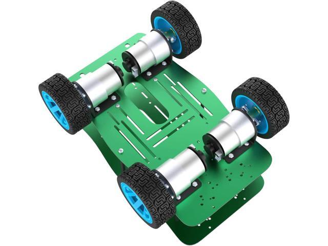 Yahboom Robot Metal Chassis Kits Suspension 4WD Frame with 12V 520 DC ...