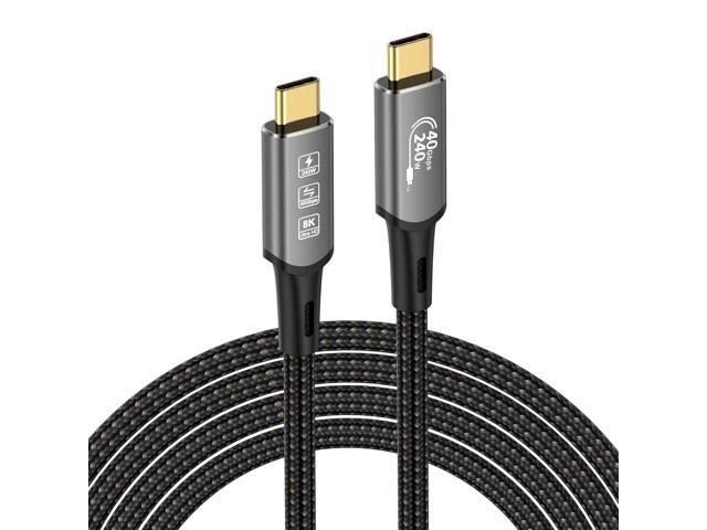 CABLEDECONN USB4 Thunderbolt 4 8K USB C M/M 240W Fast Charging 40Gbps ...