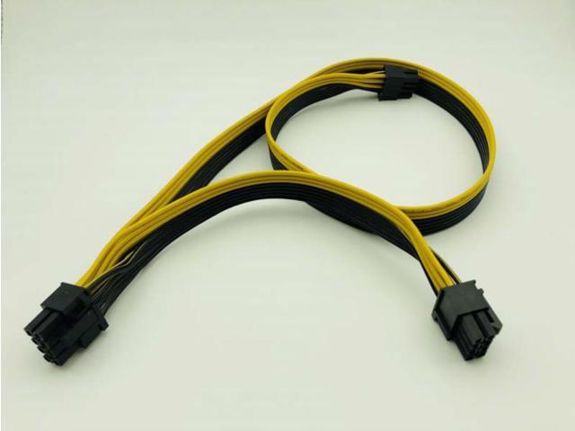 8Pin to 8Pin(6+2) Graphics Video Card Power Supply Cable Dual Port ...