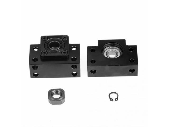 Ball Screw Bearing Fixed+Floated Side Bearing Mount End Supports ...