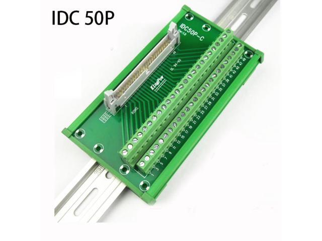 IDC50P IDC 50 Pin-C Male Connector to 50P Terminal Block Breakout Board ...