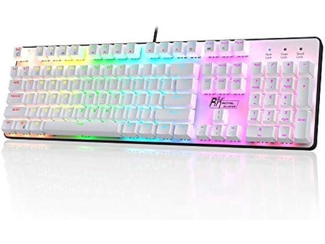 RK ROYAL KLUDGE RK920 Full Size Mechanical Keyboard, Rainbow Backlit ...