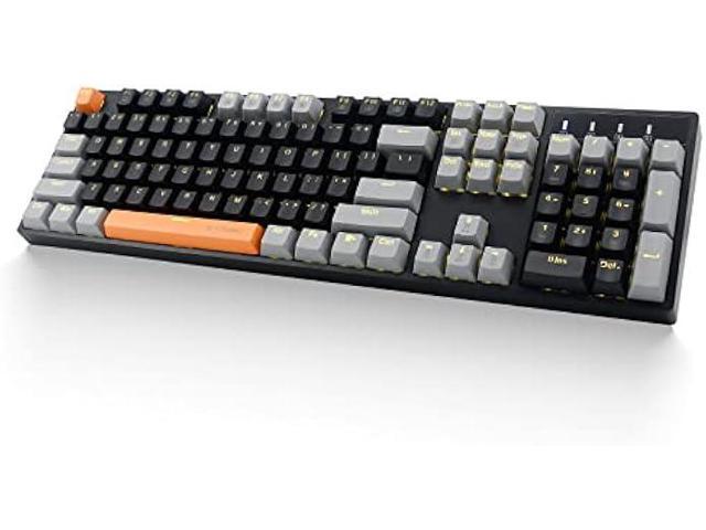 E-YOOSO Z-14 Mechanical Gaming Keyboard Brown Switches 104 Key, Full ...