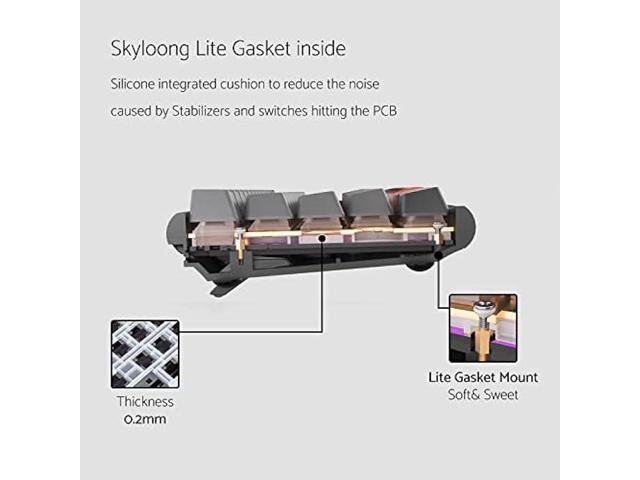 SKYLOONG SK96 Full Size Gaming Keyboard, Hot Swappable USB-C Wired ...
