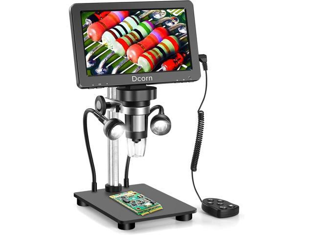 7'' Digital Microscope 1200X, 12MP 1080P Photo/Video Microscope for ...