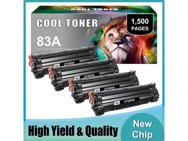 4PK CF283A Toner for HP 83A Toner Cartridges LaserJet Pro M127fn M225dw ...