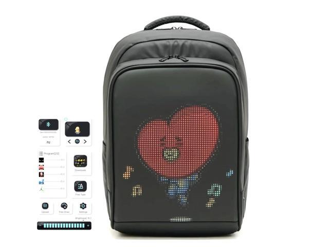 Voltefy LED Backpack, LED Bag, LED Backpack with Programmable Screen ...