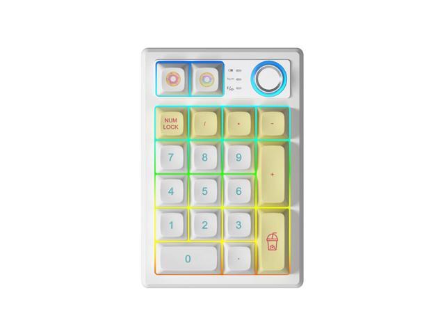 TISHLED Gasket Creamy Mechanical Numpad Programmable Macro Keypad ...