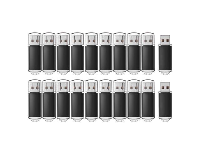 RAOYI 20 Pack 16GB USB Flash Drive Bulk USB 2.0 Memory Stick Thumb Drive Pen Drive Bundle-Black ...