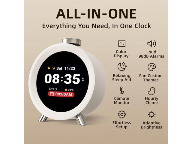 Dekala ChronoSense Alarm Clock for Bedroom Temperature Humidity, 7-Day ...