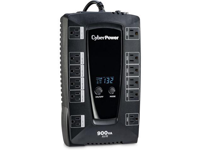 CyberPower AVRG900LCD Intelligent LCD UPS Battery Backup and Surge ...