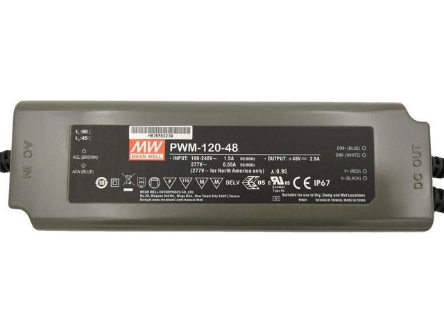 MW Mean Well PWM-120-48 48V 2.5A 120W PWM Output LED Power Supply with ...