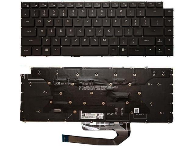 Laptop Keyboard Compatible with De-l X16 R1 R2 US Cherry Mechanical Per ...