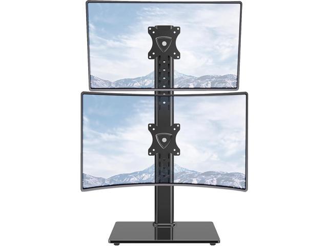 MOUNTUP Vertical Dual Monitor Stand, Stack Two Screens up to 32 inches ...