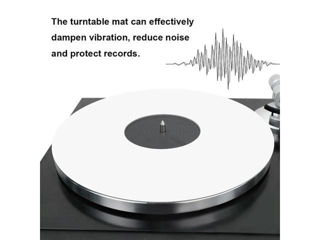 Record Mat Vinyl Turntable Platter Mat for Vinyl Record Players White ...