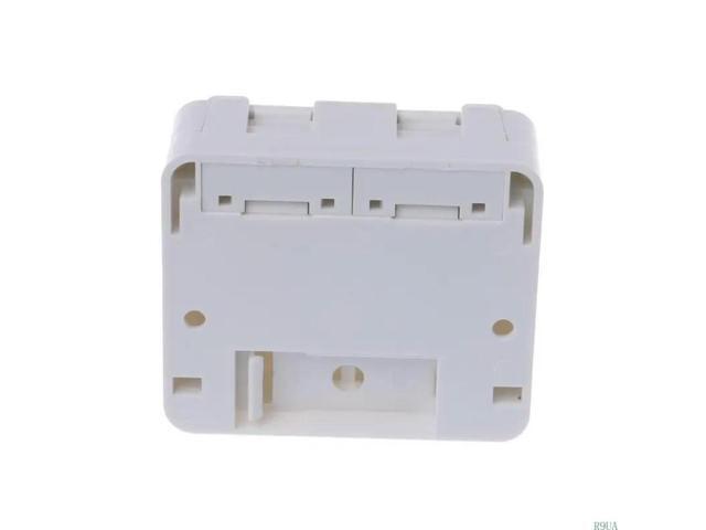 Dual-port Ethernet LAN Gigabit RJ45 Cat6 Outlet Wall Plate Socket ...