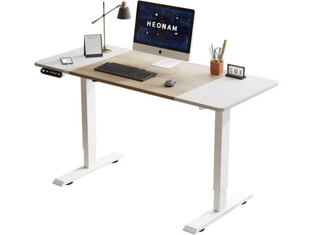 55 Inch Computer Desk with Power Outlets and USB Ports, Large Office ...