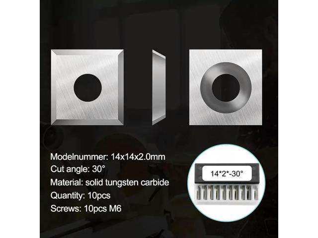 10pcs 14mm Square Carbide Inserts Cutter Lathe Turning Tool With Screws ...