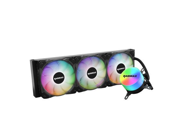 Raidmax Tornado All-in-1 ARGB LED CPU Liquid Cooler with ARGB Fans ARGB ...