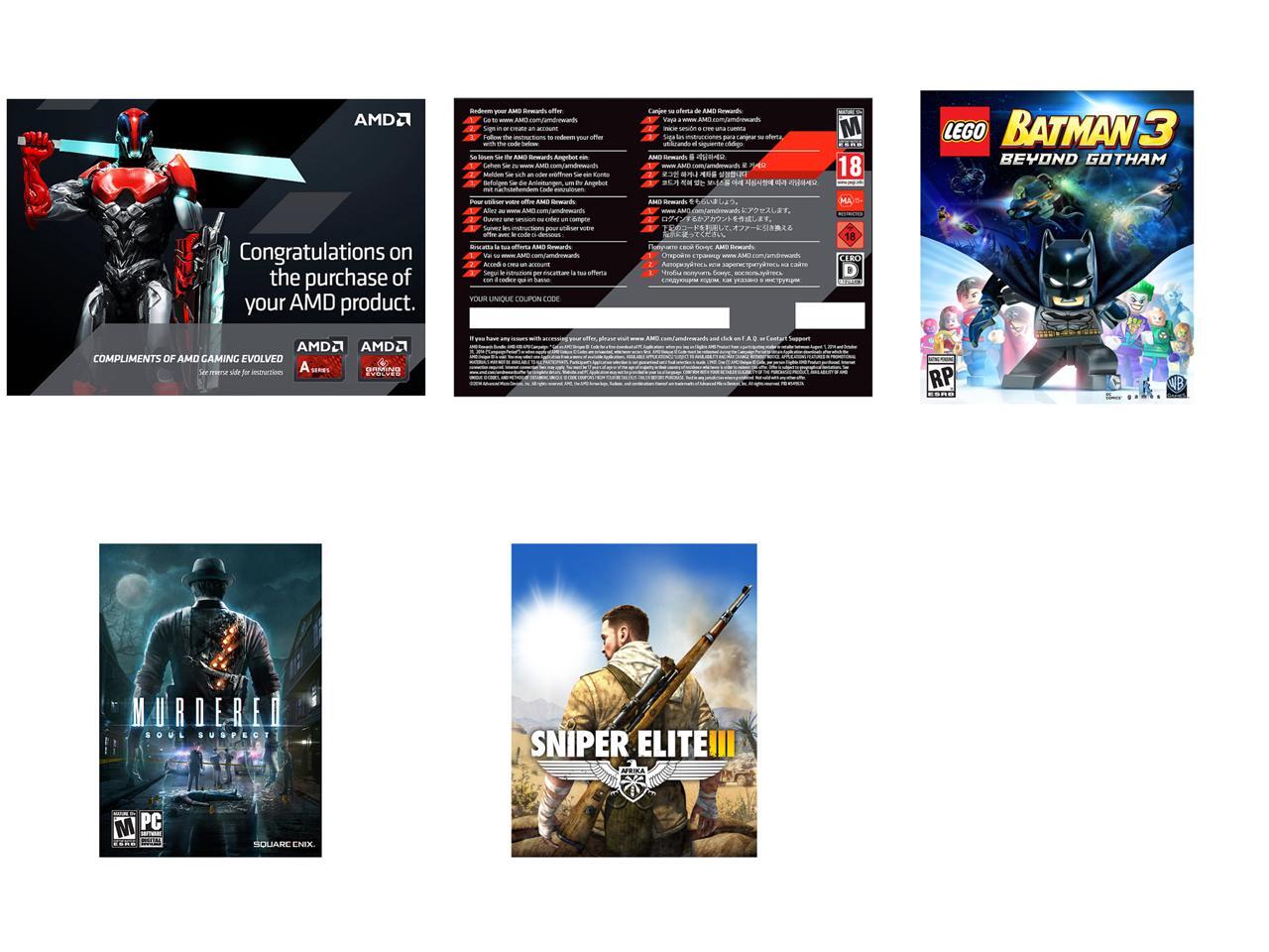 AMD Reward Gift - Choose 1 of 3 Games - Newegg.com