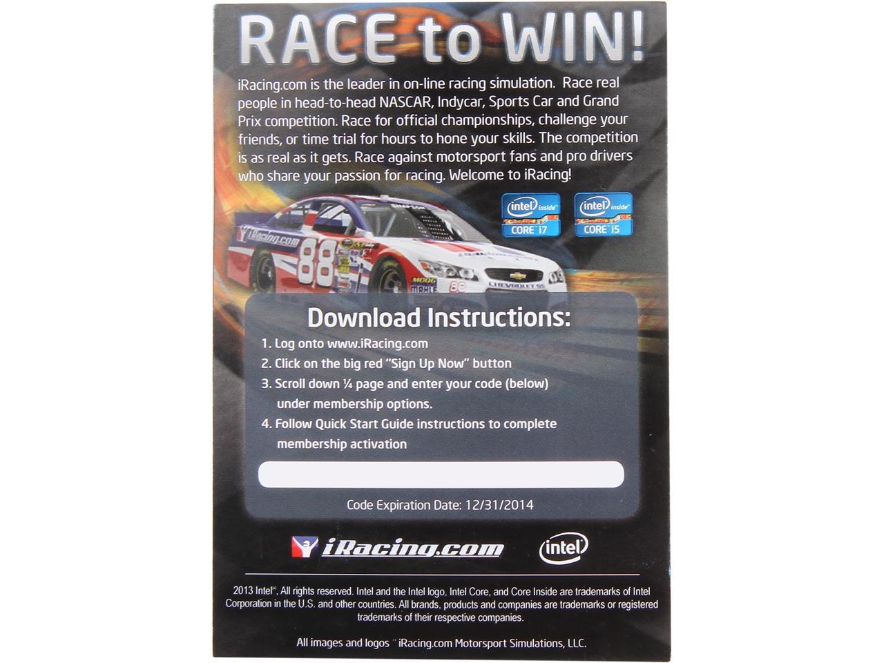 Intel Gift - iRacing Subscription 3 Month - Newegg.com