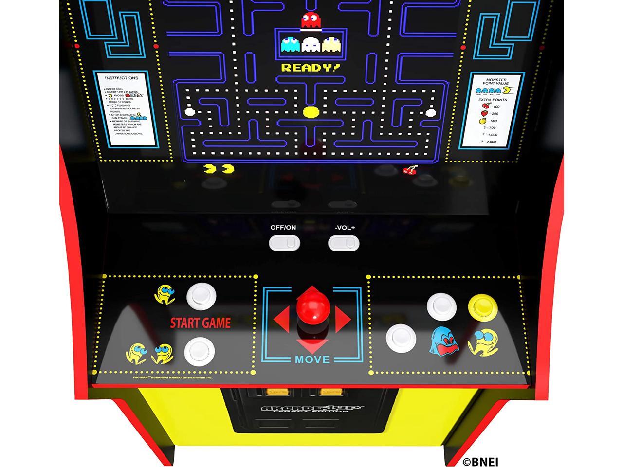 Arcade1Up Pacman Bandai Namco Legacy Series Arcade Cabinet with Riser ...