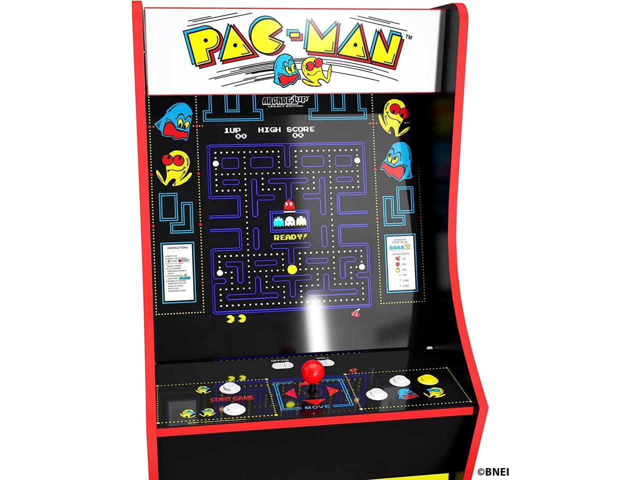 Arcade1Up Pacman Bandai Namco Legacy Series Arcade Cabinet with Riser ...