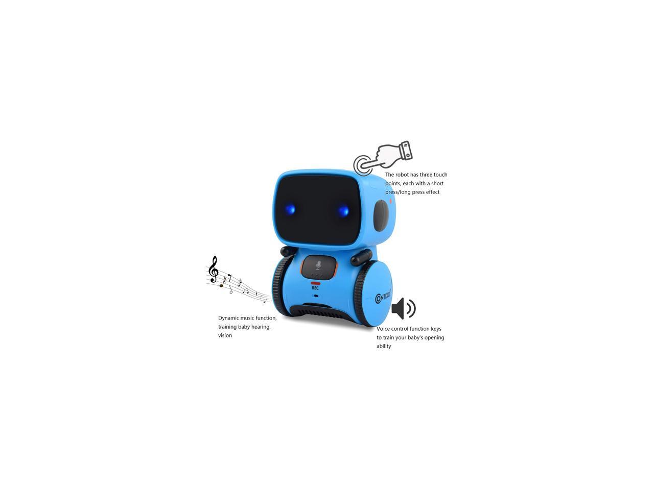 Contixo R1 Kids Mini Talking Smart Robot Voice Controlled, Sings ...