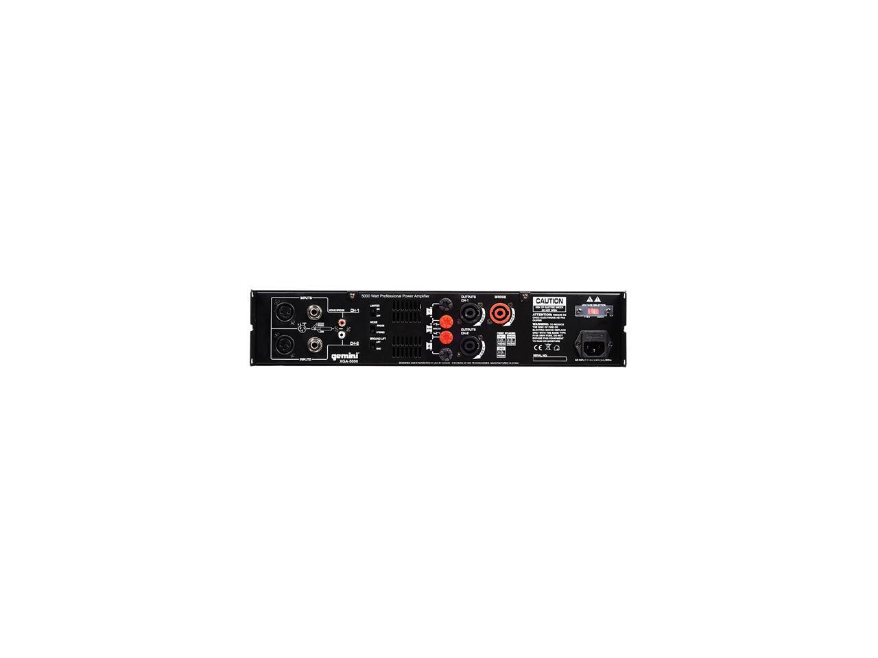 GEMINI XGA-5000 5000W Power Amplifier DJ Stereo Amp - Newegg.com