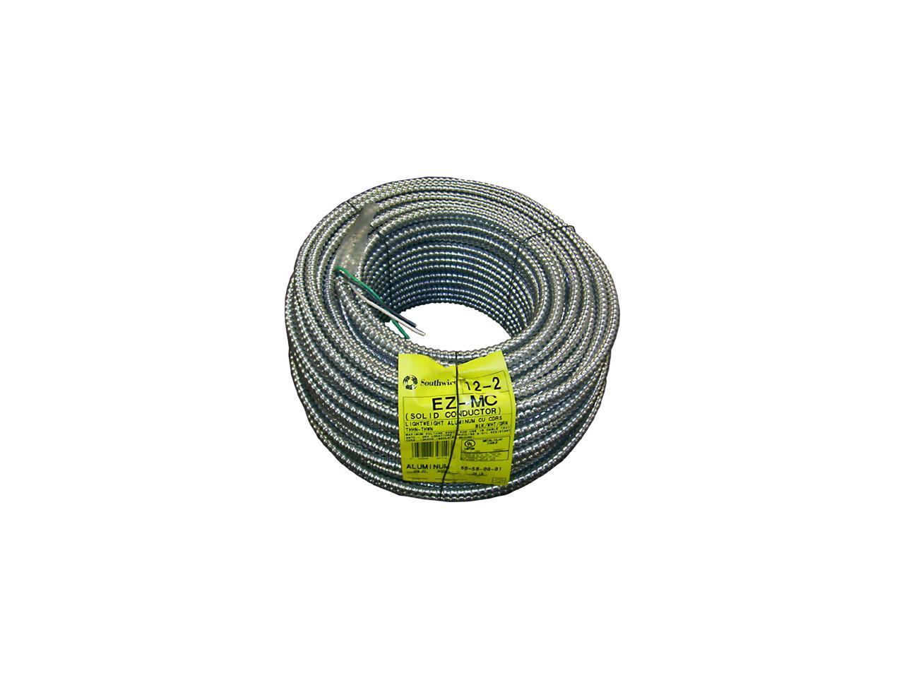 Southwire 68580001 Aluminum Clad Type MC Cable 2 Conductor - Newegg.com