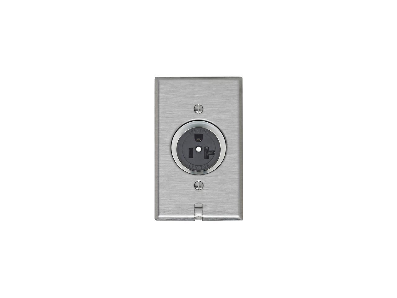 Leviton 071-05361-0CH 20 Amp Industrial Clock Hanger Receptacle ...