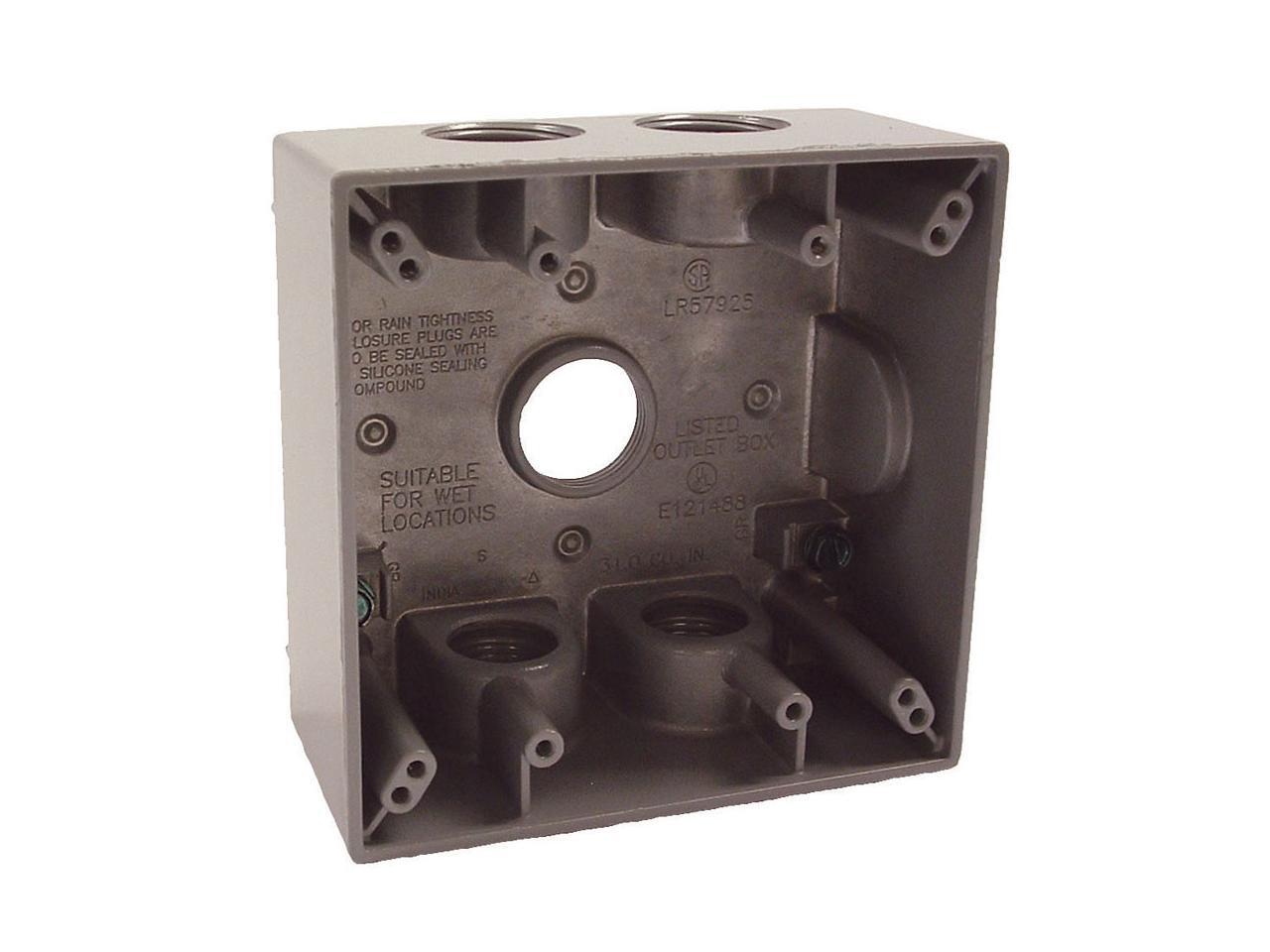 Bell Outdoor 5345-0 Two Gang Weatherproof Box - Newegg.com