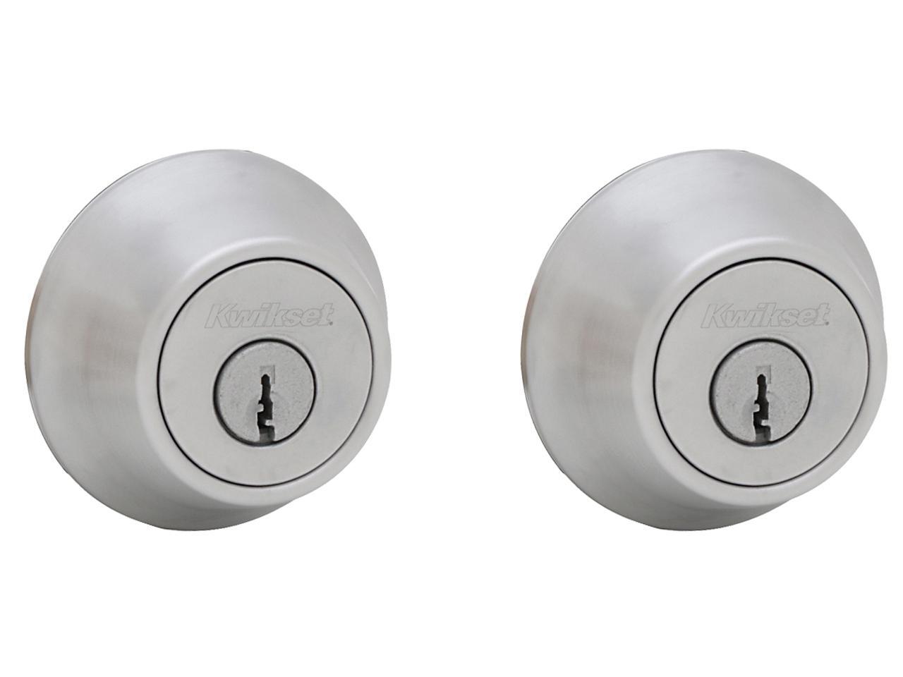 Kwikset 96650-389 Satin Chrome Double Cylinder Deadbolt - Newegg.com