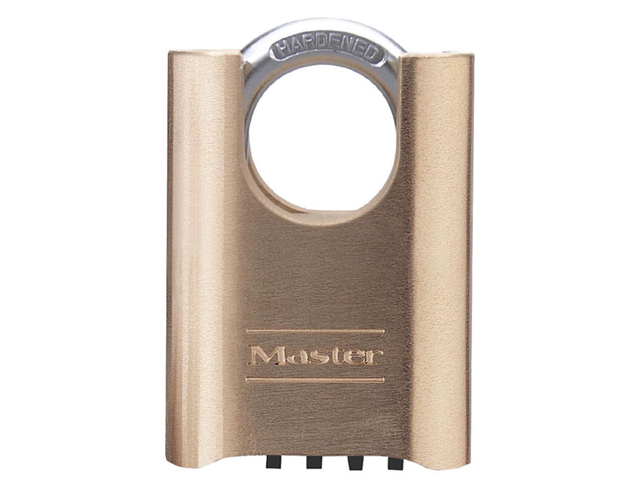 Master Lock 177D Shrouded Brass Resettable Combination Padlock - Newegg.com