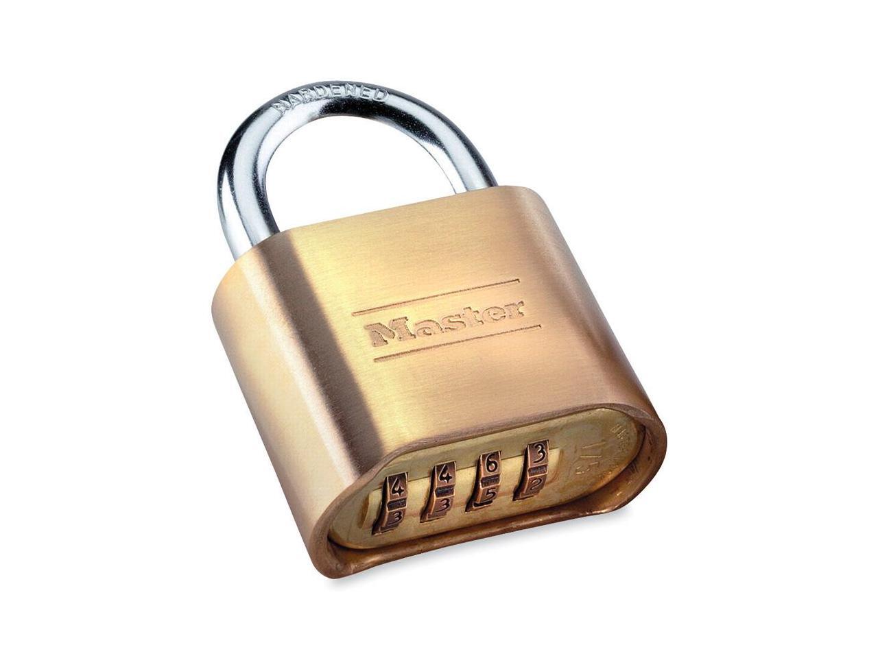 Master Lock 175D 2" Resettable Brass Combination Padlock - Newegg.com