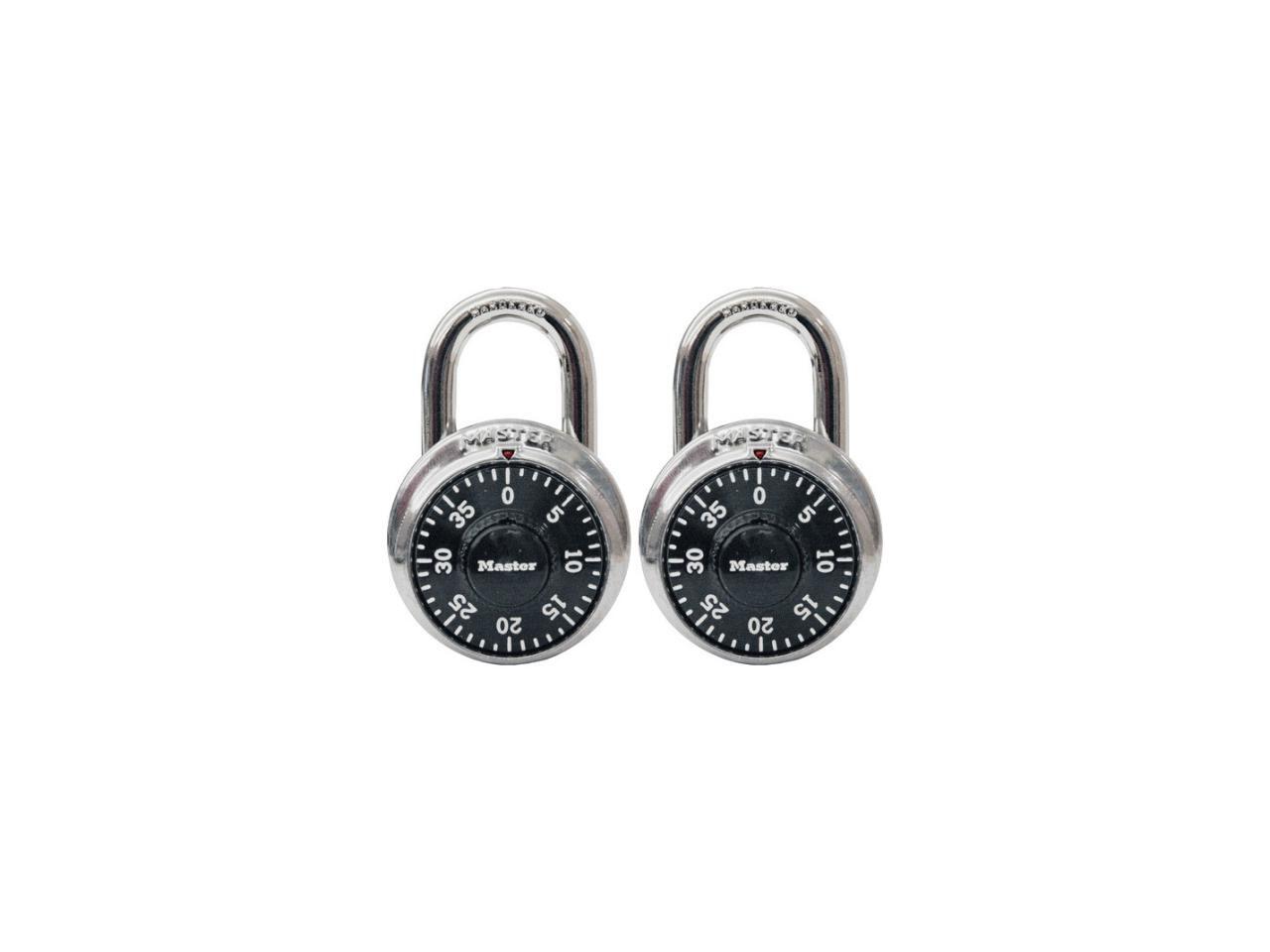 Master Lock 1500T 2 Pack Black Combination Padlocks - Newegg.com